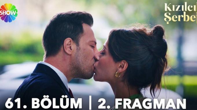 Kızılcık Şerbeti 61. bölüm 2. fragmanı: Giray, Doğa'nın dudaklarına yapıştı! "İyi seyirler Fatih ...